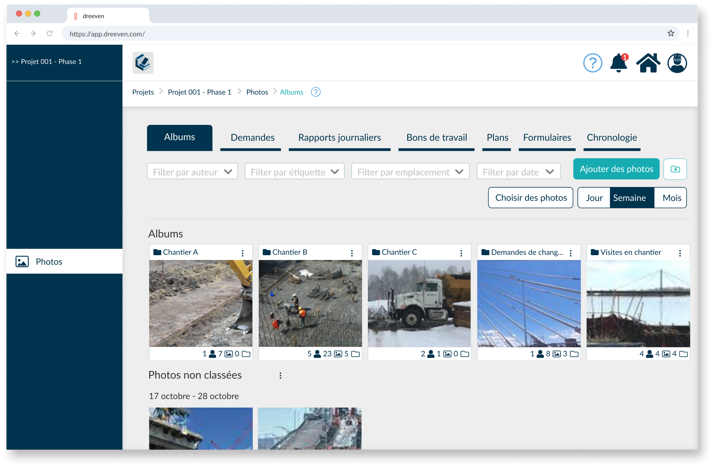 Photos de chantier suivi visuel de vos projets | Dreeven